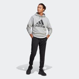 Trainingsanzug adidas Sportswear "BIG LOGO TERRY" Gr. L, grau (medium grey heather, black, white) Herren Sportanzüge Trainingsanzüge