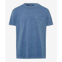 Brax Herren Shirt Style TODD, Blau, Gr. S