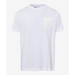 Brax Herren Shirt Style TRENT, Weiß, Gr. 4XL