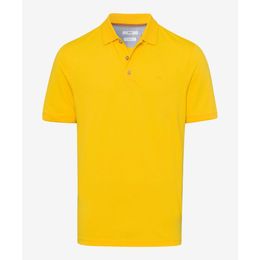 Brax Herren Poloshirt Style PETE, Gelb, Gr. L