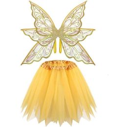 Xkatharsis Kostüm-Flügel 2-teiliges Schmetterlings-Elfen-Kostüm-Set
