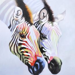 Kayoom Öl-Wandbild Zebra I 80x80 MEL890