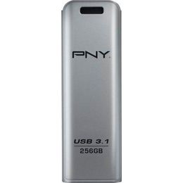 Pny Technologies PNY Elite Steel 32GB USB-Stick (USB 3.2, Lesegeschwindigkeit 20 MB/s), silberfarben