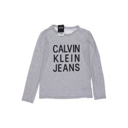 Calvin Klein Jeans Herren Langarmshirt, grau, Gr. 164