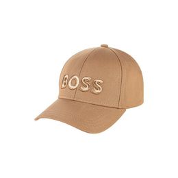 BOSS Baseball Cap Zed-HE mit BOSS Logo-Stickerei, beige|braun