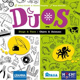 Huch & friends Huch! Spiel, Familienspiel DUOS - Dinge und Tiere, Made in Europe, bunt