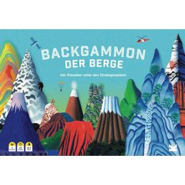 Laurence King Spiel, Familienspiel Backgammon der Berge, Made in Europe, bunt