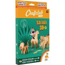 Chefclub Ausstechform Keksausstecher Safari 3D, Edelstahl, (Set, 8-St), bunt