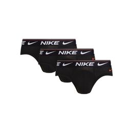 NIKE Underwear Slip HIP BRIEF 3PK (Packung, 3-St., 3er) mit Logoschriftzug, schwarz
