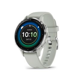 Smartwatch Garmin "VENU 3S" Smartwatches grau (salbeigrau, silber) Fitness-Tracker