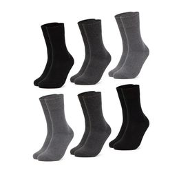 Occulto Socken 'Oliver' Herren Gr&ouml;&szlig;e 43/46 basaltgrau / dunkelgrau / schwarz