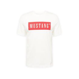 Mustang T-Shirt 'Austin' Herren Gr&ouml;&szlig;e 5XL creme / rot
