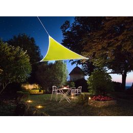 Perel Sonnensegel, dreieckig Dreiecksegel Solar LED Licht Garten Sonnenschutz-Segel 5