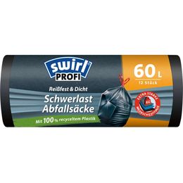 Swirl Müllsackständer Swirl® Schwerlast-Säcke Profi mit Zugband 60 L