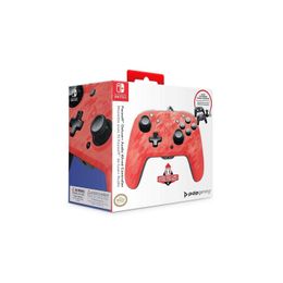 Nintendo Official Deluxe + Audio Wired Red Controller