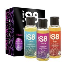 Stimul8 S8 Massageöl Massageöl Set 3 x 50 ml