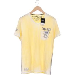 CAMP DAVID Herren T-Shirt, gelb, Gr. 52