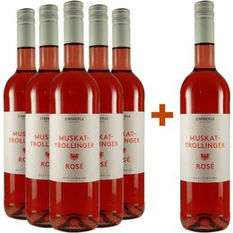 Weingut Zimmerle Zimmerle 2022 5+1 Paket Muskattrollinger Rosé Bio