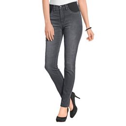 Bequeme Jeans Inspirationen Gr. 42, Normalgrößen, schwarz (anthrazit, denim) Damen Jeans