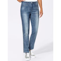 5-Pocket-Jeans Inspirationen Gr. 38, Normalgrößen, blau (blue, stone, washed) Damen Jeans 5-Pocket-Jeans