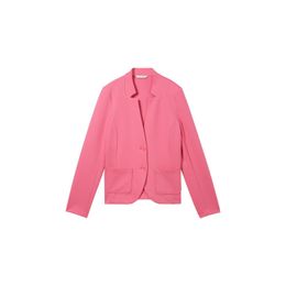 Tom Tailor Damen Blazer mit Ottoman Struktur, rosa, Uni, Gr. XL