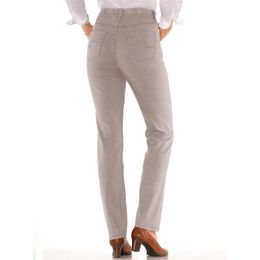 Bequeme Jeans Casual Looks Gr. 21, Kurzgrößen, grau (taupe) Damen Jeans