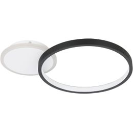 Deckenleuchte Eglo "GAFARES" Lampen Gr. Höhe: 5,50 cm, schwarz (schwarz, weiß) LED Deckenlampen