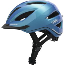 Fahrradhelm Abus "PEDELEC 1.1" Helme Gr. L Kopfumfang: 56 cm - 62 cm, blau (steel blue) Fahrradhelme für Erwachsene