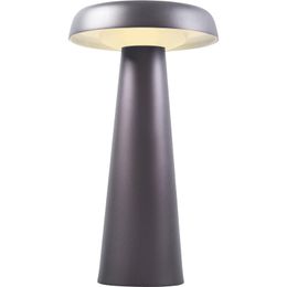 E (A bis G) LED Tischleuchte design for the people "Arcello" Lampen Gr. Ø 14,00 cm Höhe: 25,00 cm, grau (anthrazit) LED Tischlampen Elegantes Design, angenehmes, nach unten gerichtetes Licht