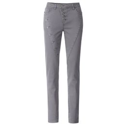 5-Pocket-Jeans Inspirationen Gr. 23, Kurzgrößen, grau (anthrazit) Damen Jeans 5-Pocket-Jeans