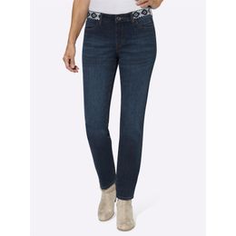 Bequeme Jeans Inspirationen Gr. 25, Kurzgrößen, blau (dark blue) Damen Jeans