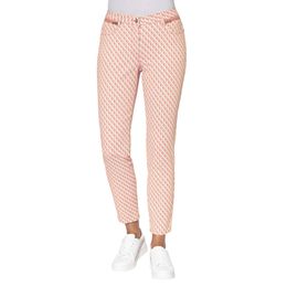 Bequeme Jeans Inspirationen Gr. 52, Normalgrößen, rosa (flamingo, hellrosé, bedruckt) Damen Jeans