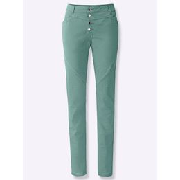 Bequeme Jeans Inspirationen Gr. 48, Normalgrößen, grün (jade) Damen Jeans