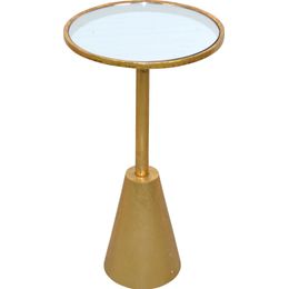 Beistelltisch Inosign Tische Gr. B/H/T: 35 cm x 65 cm x 35 cm, goldfarben (goldfarben, goldfarben, spiegelglas, 65) Beistelltische