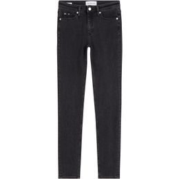 Skinny-fit-Jeans Calvin Klein Jeans "MID RISE SKINNY" Gr. 29, Länge 32, schwarz (denim black32) Damen Jeans Röhrenjeans