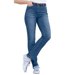 5-Pocket-Jeans Casual Looks Gr. 22, Kurzgrößen, blau (blue, stone, washed) Damen Jeans 5-Pocket-Jeans