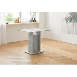 Esstisch Home Affaire "Merkur" Tische Gr. B/T: 70 cm x 70 cm, Beton Nachbildung, grau (beton, beton, beton) Esstische rechteckig
