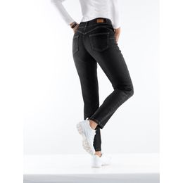 5-Pocket-Jeans Casual Looks Gr. 44, Normalgrößen, grau (graphit, denim) Damen Jeans 5-Pocket-Jeans