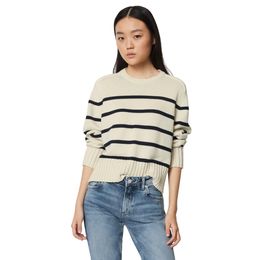 Marc O'Polo Strickpullover MARC O'POLO DENIM Gr. L, bunt (multi, white blush) Damen Pullover Rundhalspullover