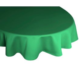 Tischdecke WIRTH "Umea" Tischdecken Gr. B/L: 190 cm x 130 cm, 1 St., oval, grün (dunkelgrün) Tischdecken