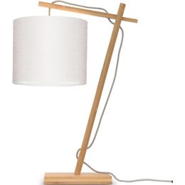 Good&Mojo Tischleuchte GOOD&MOJO "Andes" Lampen Gr. Ø 15 cm Höhe: 46 cm, weiß Designlampe Tischlampen