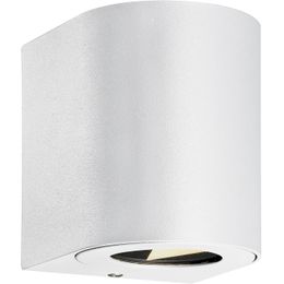 F (A bis G) LED Außen-Wandleuchte Nordlux "Canto 2" Lampen Gr. 2 flammig, Höhe: 10,4 cm, weiß LED Außenwandleuchten