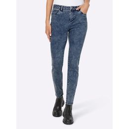 Bequeme Jeans Heine Gr. 38, Normalgrößen, blau (blue, stone, washed) Damen Jeans