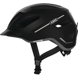 Fahrradhelm Abus "PEDELEC 2.0" Helme Gr. L Kopfumfang: 56 cm - 62 cm, schwarz (velvet black) Fahrradhelme für Erwachsene