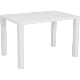 Esstisch Hela "Olga" Tische Gr. Maße (Höhe): Rechteck 76 cm, weiß (hochglanz weiß) Esstische rechteckig Hochglanz lackiert, verschiedene Größen