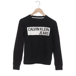 Calvin Klein Jeans Damen Sweatshirt, schwarz, Gr. 34