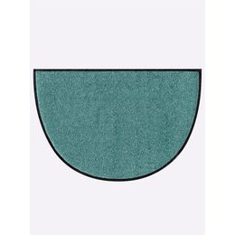 Fußmatte Salonloewe Teppiche Gr. B/L: 75 cm x 50 cm, 7 mm, 1 St., grün (mint) Fußmatten einfarbig