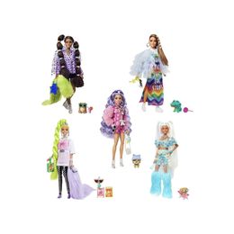 Mattel HHC58 - Barbie - Extra - Puppen mit Zubehör, Accessoires und Tieren, 5er Set