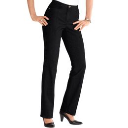Dehnbund-Jeans COSMA Gr. 21, Kurzgrößen, schwarz Damen Jeans