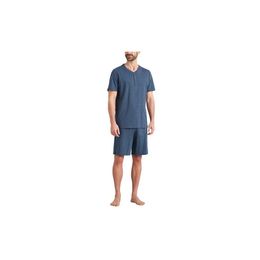 Schiesser Shorts blau regular (1-tlg)